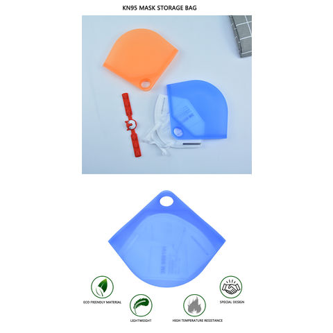 China Eco friendly KN95 Mask storage bag silicone mask storage box ...