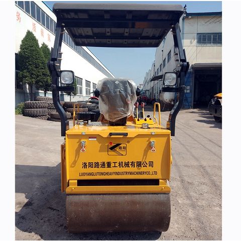 China LUTONG 3 TON mini double drum vibratory roller LTC3F on Global ...