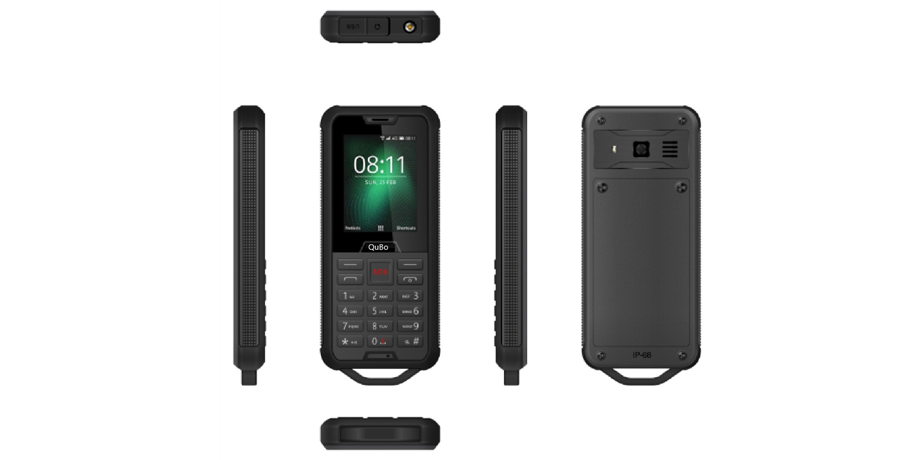 IP68 rugged water-resistant mobile phone with 2.4 inch screen, water ...