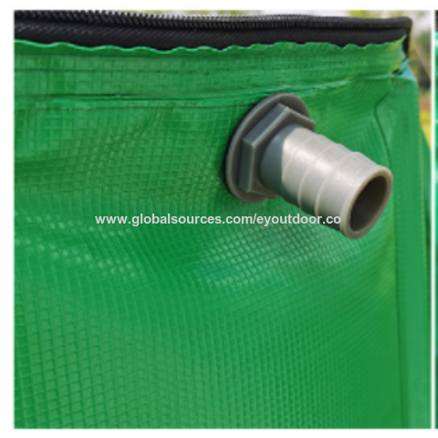 China Outdoor rainwater collection and storage bucket PVC folding water ...