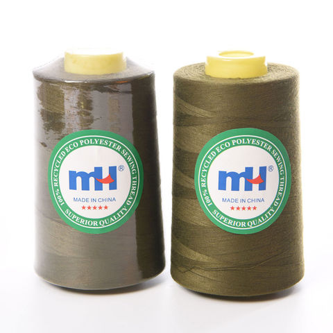 China Eco 100% Recycled Polyester Sewing Thread Recycled Embroidery ...