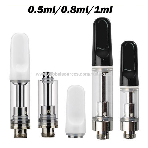 China No Leak Empty Disposable 510 Carts Atomizer Screw Ceramic CBD THC ...