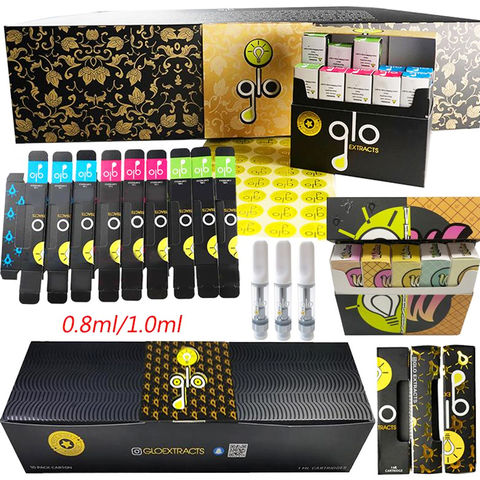China New Hologram Packaging 0.8ml Glo Extract Carts Vape Cart Atomizer ...