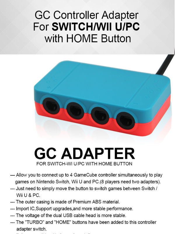 China Retro Controller Hub with 4 Port-GameCube Controller Adapter for ...