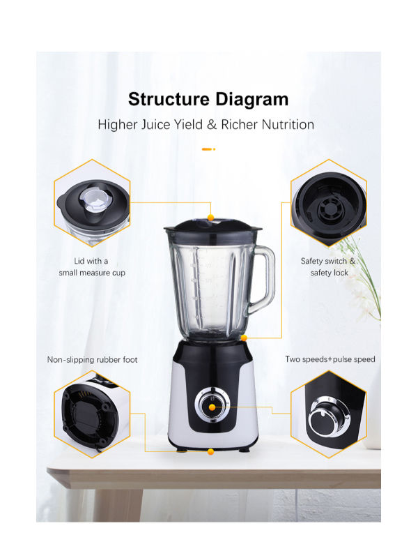 China Food Processor Multi Function Mixer Table Portable Juicer High ...