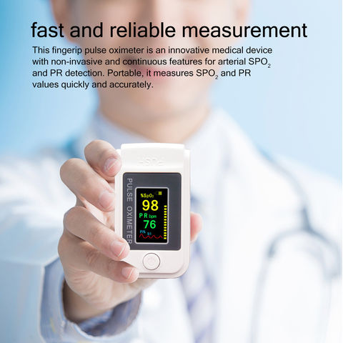 China Factory price Finger Pulse Oximeter white color With CE ROHS FCC ...