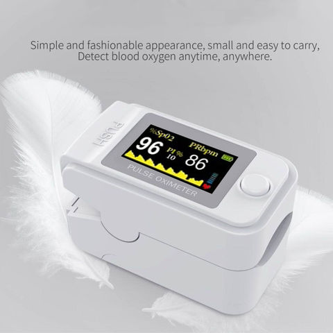 China Factory price Finger Pulse Oximeter white color With CE ROHS FCC ...