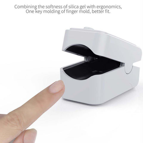 China Factory price Finger Pulse Oximeter white color With CE ROHS FCC ...