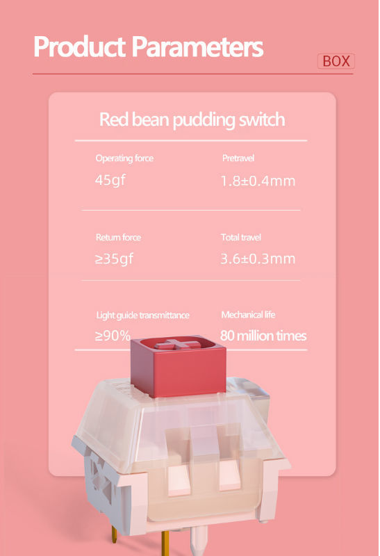 China Kailh BOX Switch, Keyboard Switch, Red Bean Pudding Switch ...