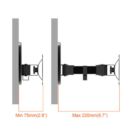 Wall mounted TV stand 27 inch, LED Swivel TV Mount LED TV Mount - Buy ...