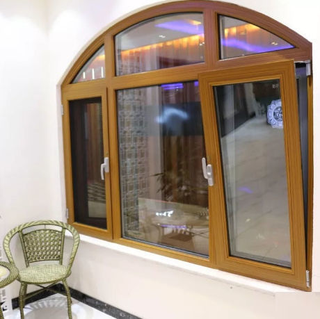 China Aluminum glass arch bay window on Global Sources,aluminum window ...