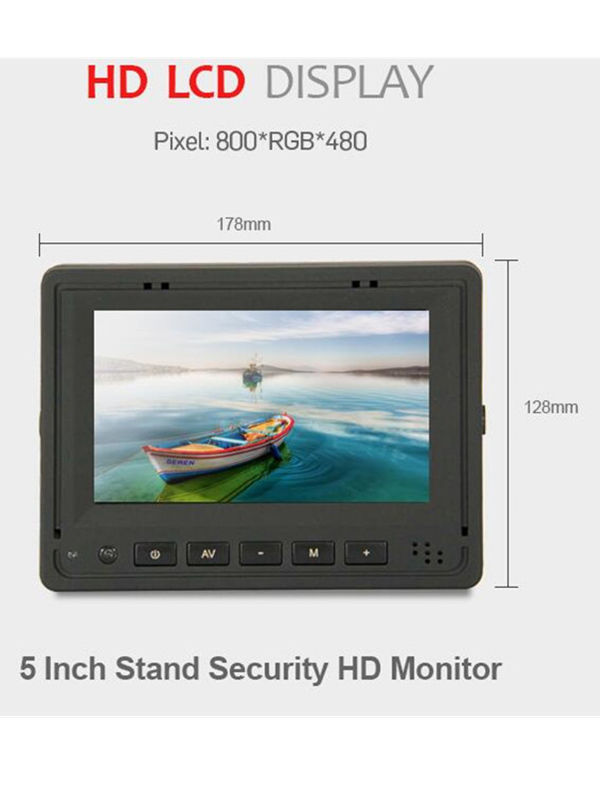 China Factory OEM ODM bus monitor,high resolution car monitor, 5" TFT ...