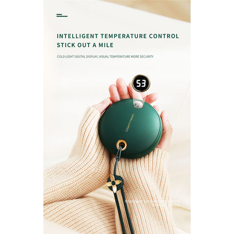 China Fast charging hand warmer power banks heating double side on ...