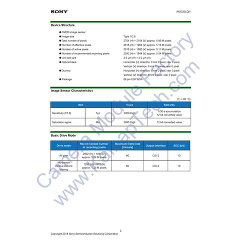 Hong Kong SAR KLT-USB1A-FF-IMX335 V1.0 IMX335 USB Interface Fixed Focus ...