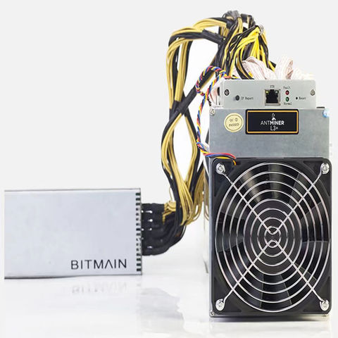 China L3 miner antminer l3+ 504m ltc miner Scrypt with power supply on ...