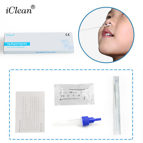 China IClean Lyher Saliva Swab Antigen Nasal Swab Rapid Test Cassettes ...