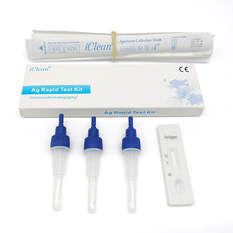 China IClean Lyher Saliva Swab Antigen Nasal Swab Rapid Test Cassettes ...