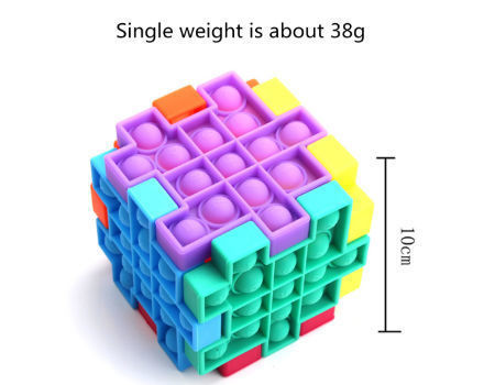China Pop It Cube Stress Desktop Silicone Push Pop Bubble Fidget ...