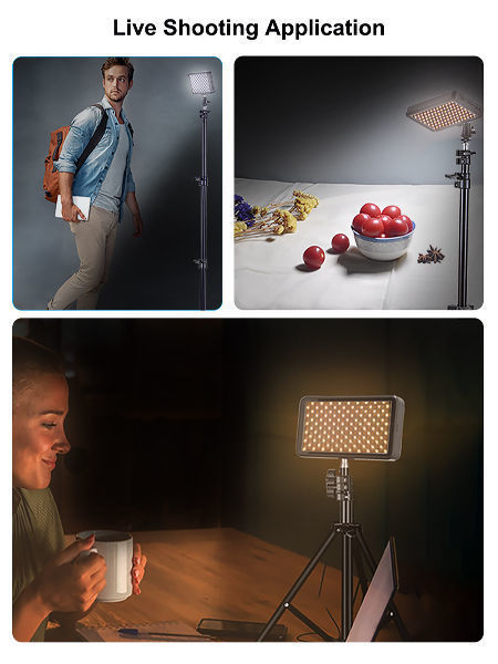 W228 LED Video Light 3200-6500k Dimmable Ultra Bright Panel Digital ...