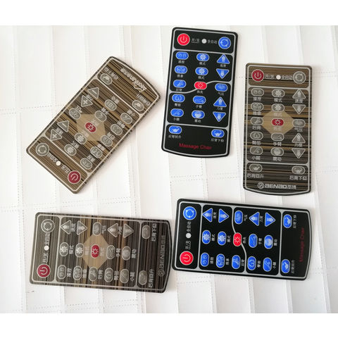 China Custom Screen Printed PET flat Nameplate, overlay for electronic ...
