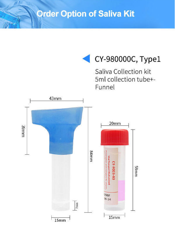 China Disposable saliva collection device saliva collector tube ...