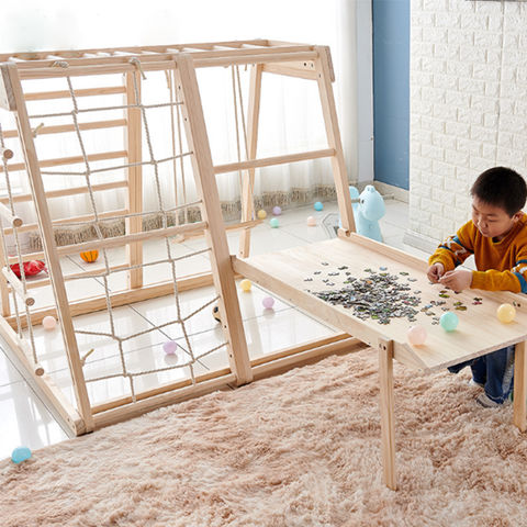 China Climbing Frames Wooden hanging ring wooden swing children's ...