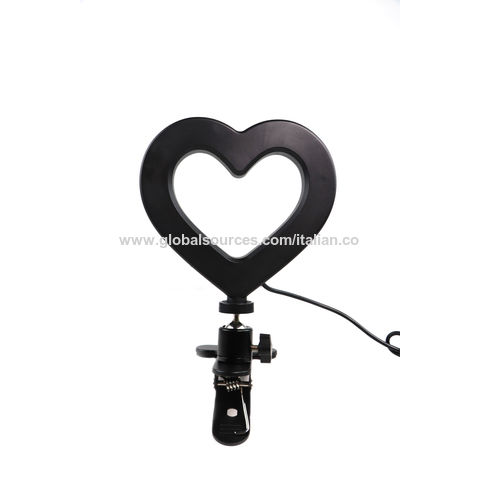 China 6 inch heart- shaped RGB ring light with DeskClamp on Global ...