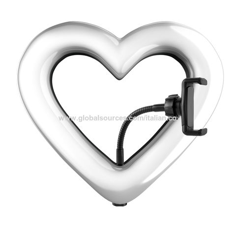 China 6 inch heart- shaped RGB ring light with DeskClamp on Global ...