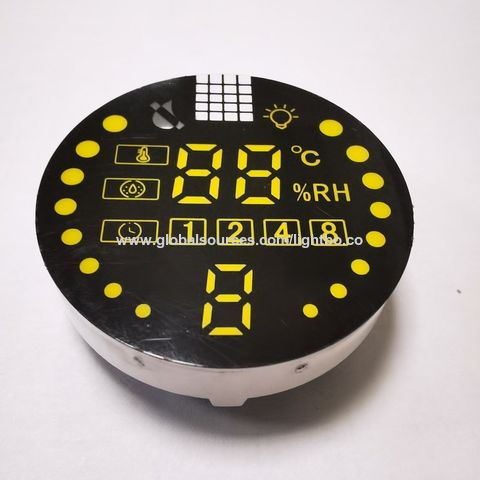 China Ultra white Customized Round Shapre 7 Segment led display for ...