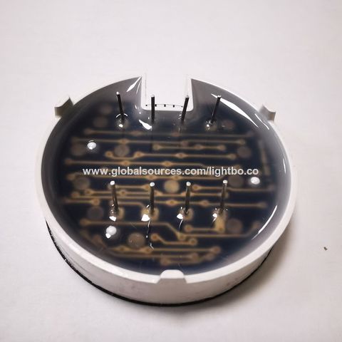 China Ultra white Customized Round Shapre 7 Segment led display for ...