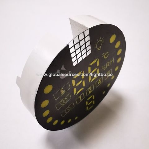 China Ultra white Customized Round Shapre 7 Segment led display for ...