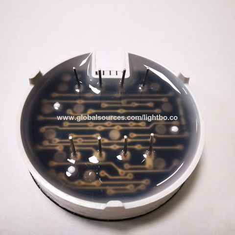 China Ultra white Customized Round Shapre 7 Segment led display for ...