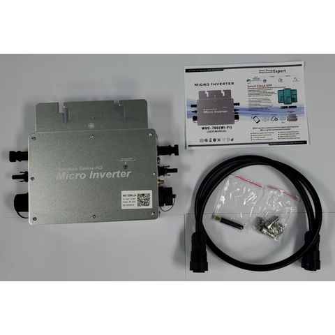 China 700W On-Grid Solar Panel Micro Inverter WVC-700 with Mobile App ...