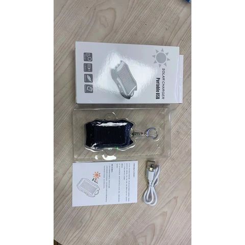 China 1200mAh Portable Mini USB solar powerbank keychain power bank on ...