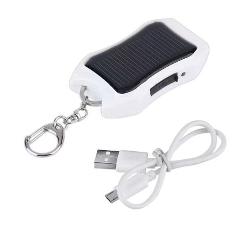 China 1200mAh Portable Mini USB solar powerbank keychain power bank on ...