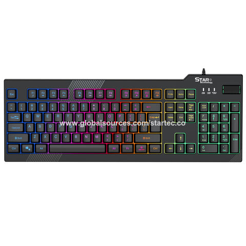 China RGB/Rainbow backlight + keylight gaming keyboard, with volume ...