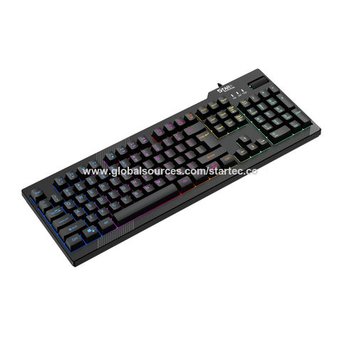 China RGB/Rainbow backlight + keylight gaming keyboard, with volume ...