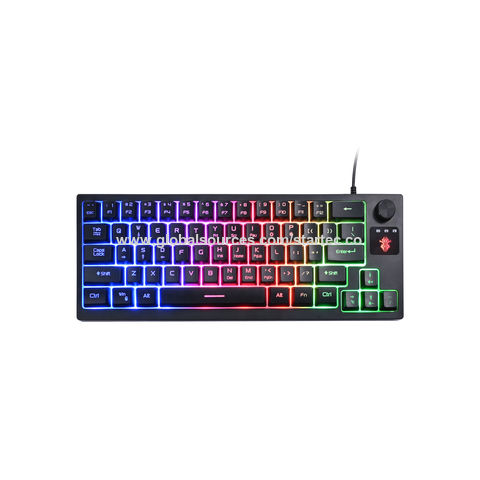 China 60% Membrane Keyboard with Rotary Knob, with backlight and ...