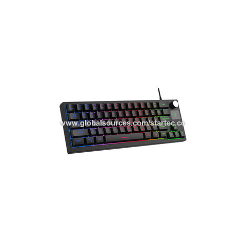 China 60% Membrane Keyboard with Rotary Knob, with backlight and ...