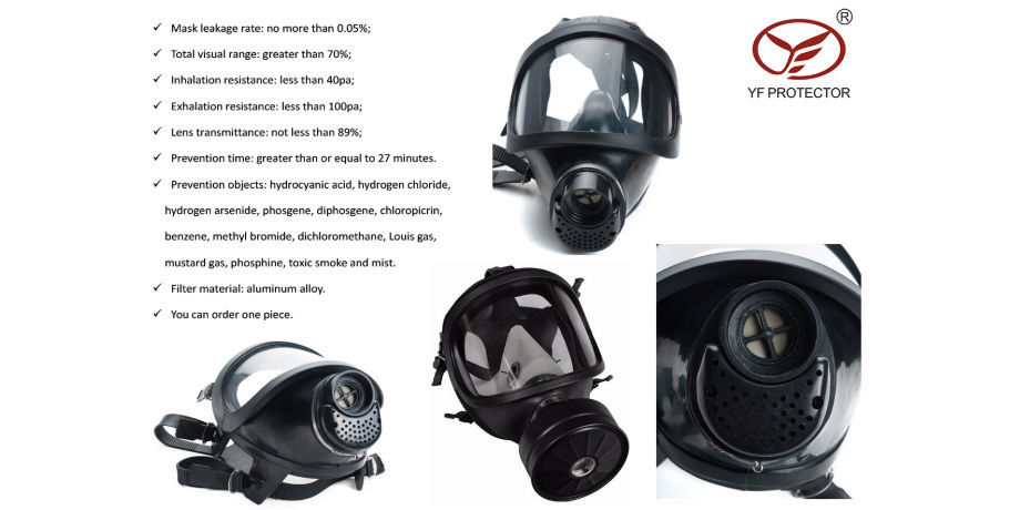 China Full Face Gas Mask Police Anti Riot Equipment Military Canister ...