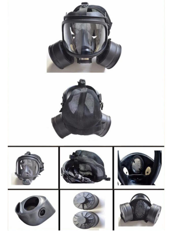 China Full Face Gas Mask Police Anti Riot Equipment Military Canister ...