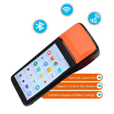 China Smart Handheld QR 1D 2D Barcode Scanner Card Reader Smart Android ...