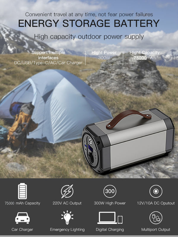 China Outdoor power station 300W home and outdoor camping energy ...