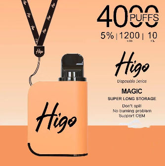 China Higo Magic 5% Nicotine 4000 Puffs Mesh Coil 1200 mAh Battery ...