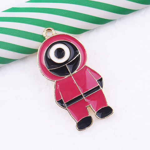 China Squid Game Key Chain Creative Alloy DIY Mobile Phone Car Bag ...