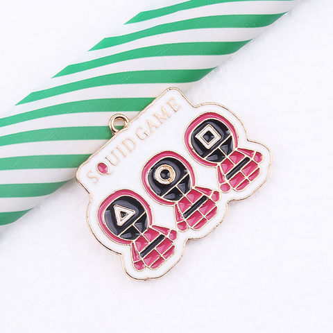 China Squid Game Key Chain Creative Alloy DIY Mobile Phone Car Bag ...