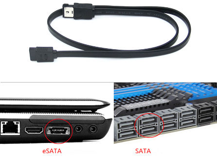 China ESATA to SATA Male Black Flat Cable on Global Sources,SSD eSATA ...