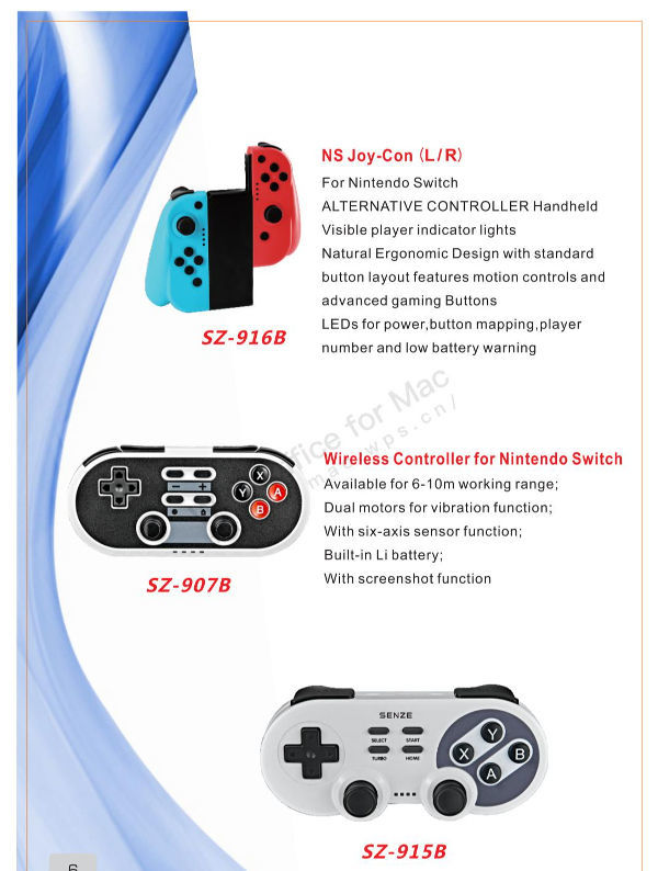 Nintendo Switch Handheld Wireless GamePad Cute Panda Appearance Design ...