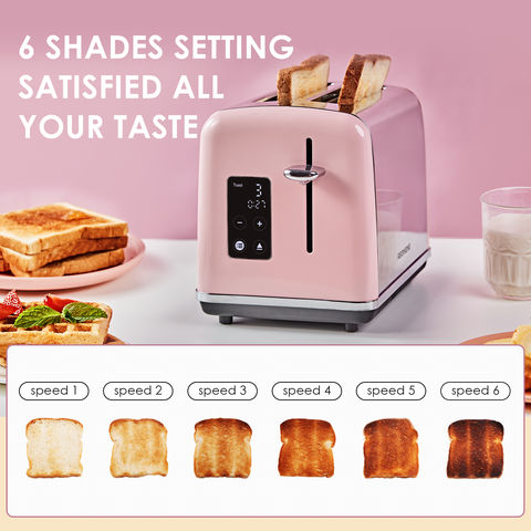 China Full Touch LED Display Toasters 2 Slices Stainless Steel Smart ...