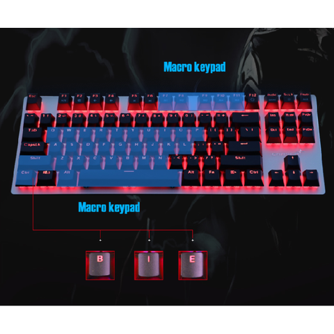 China RGB LED backlit Mechanical keyboard 87 keys cherry MX high-end ...